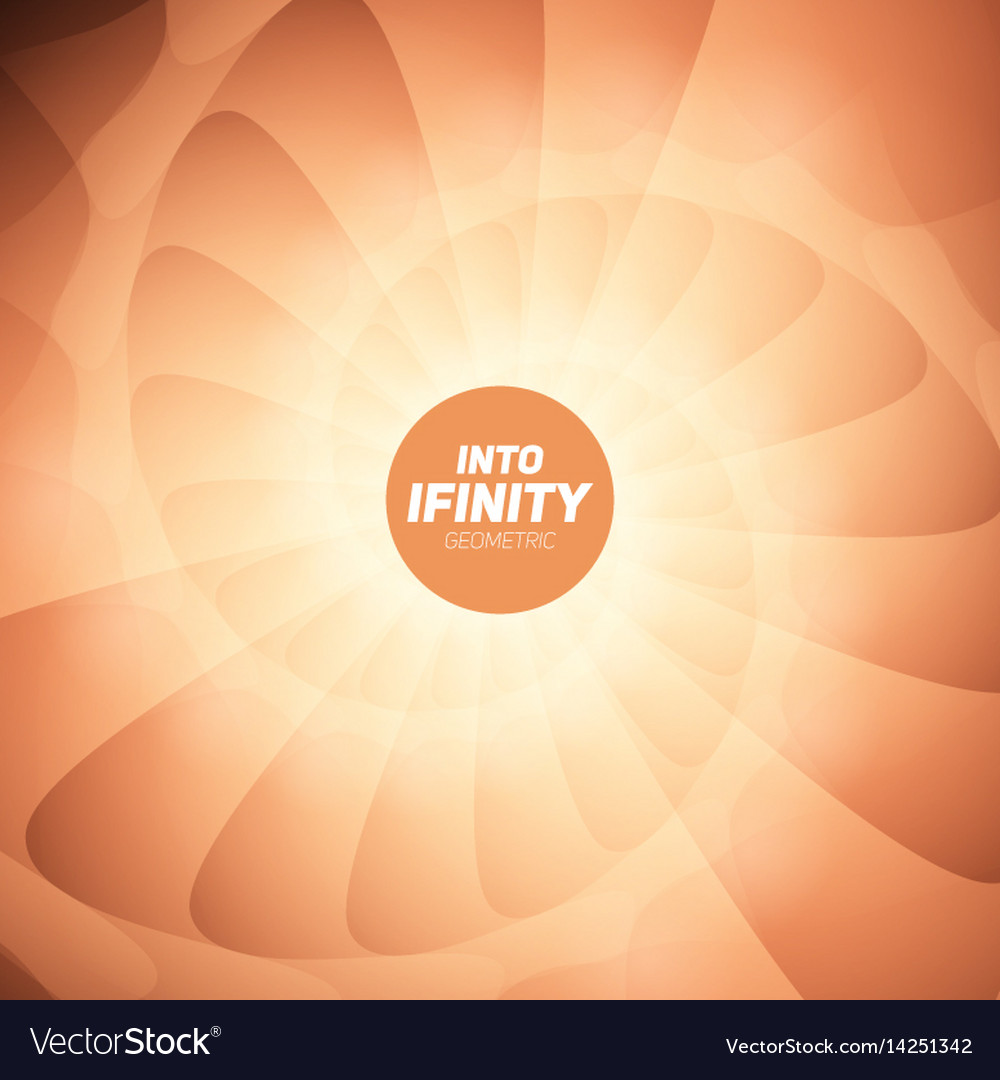 Into infinity geometry abstract Royalty Free Vector Image