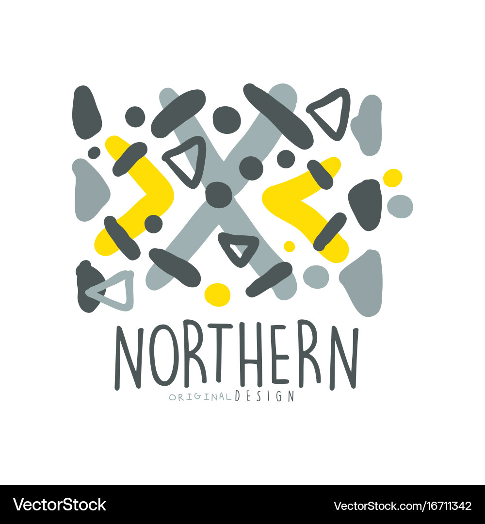 Northern logo template original design badge Vector Image