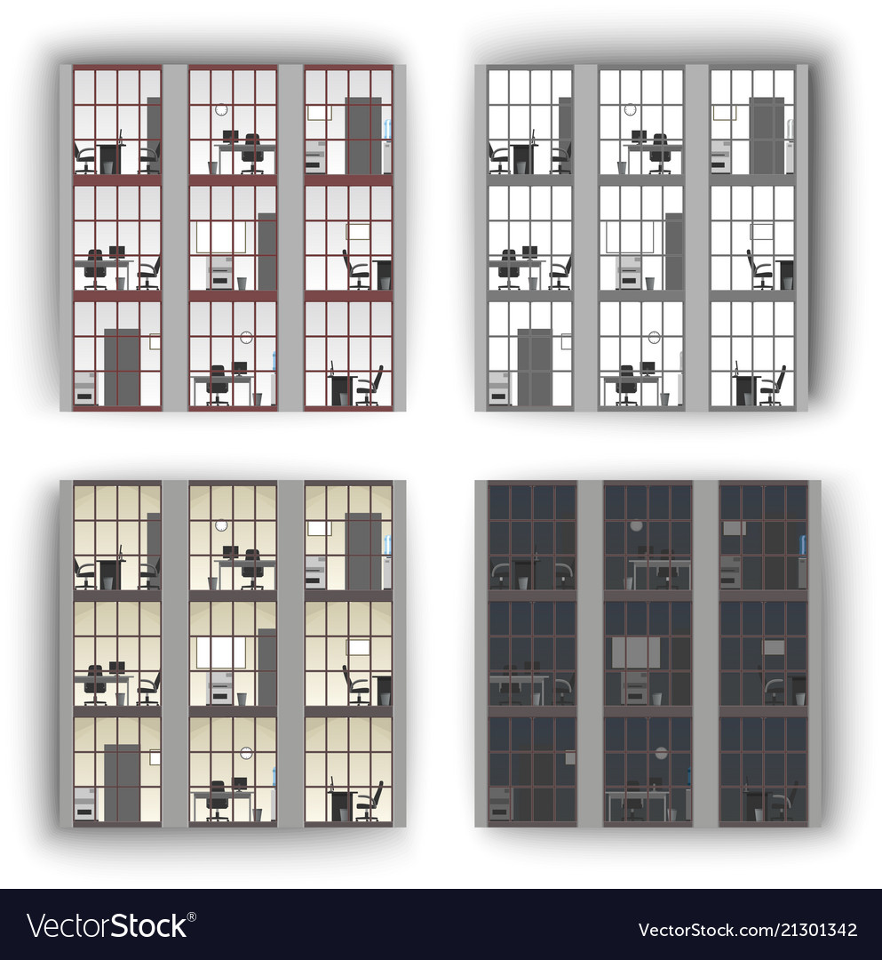 Windows pattern office Royalty Free Vector Image