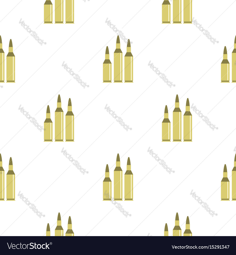 Bullet ammunition pattern flat Royalty Free Vector Image