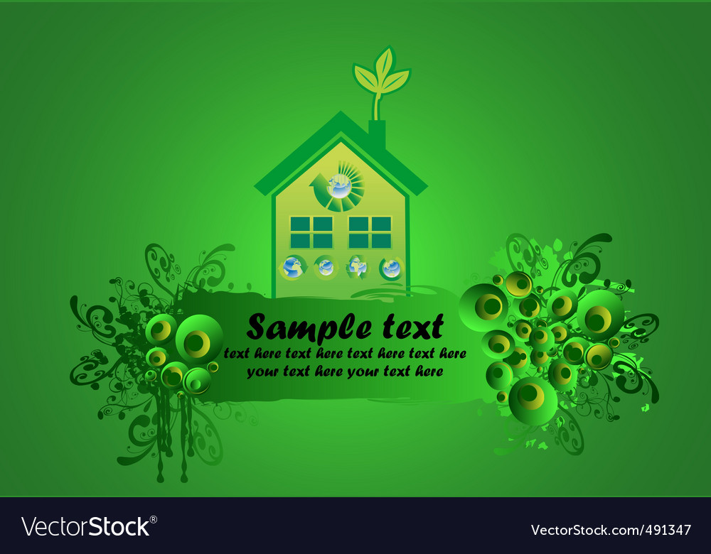 Environmental building Royalty Free Vector Image