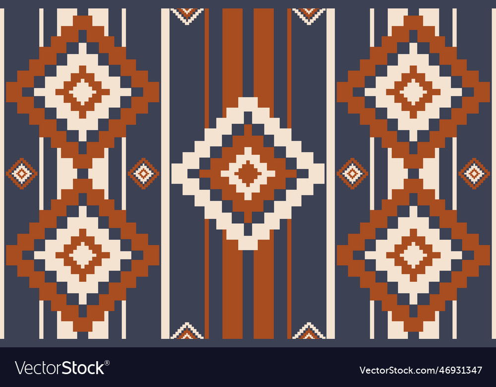 Ethnic geometric pattern Royalty Free Vector Image