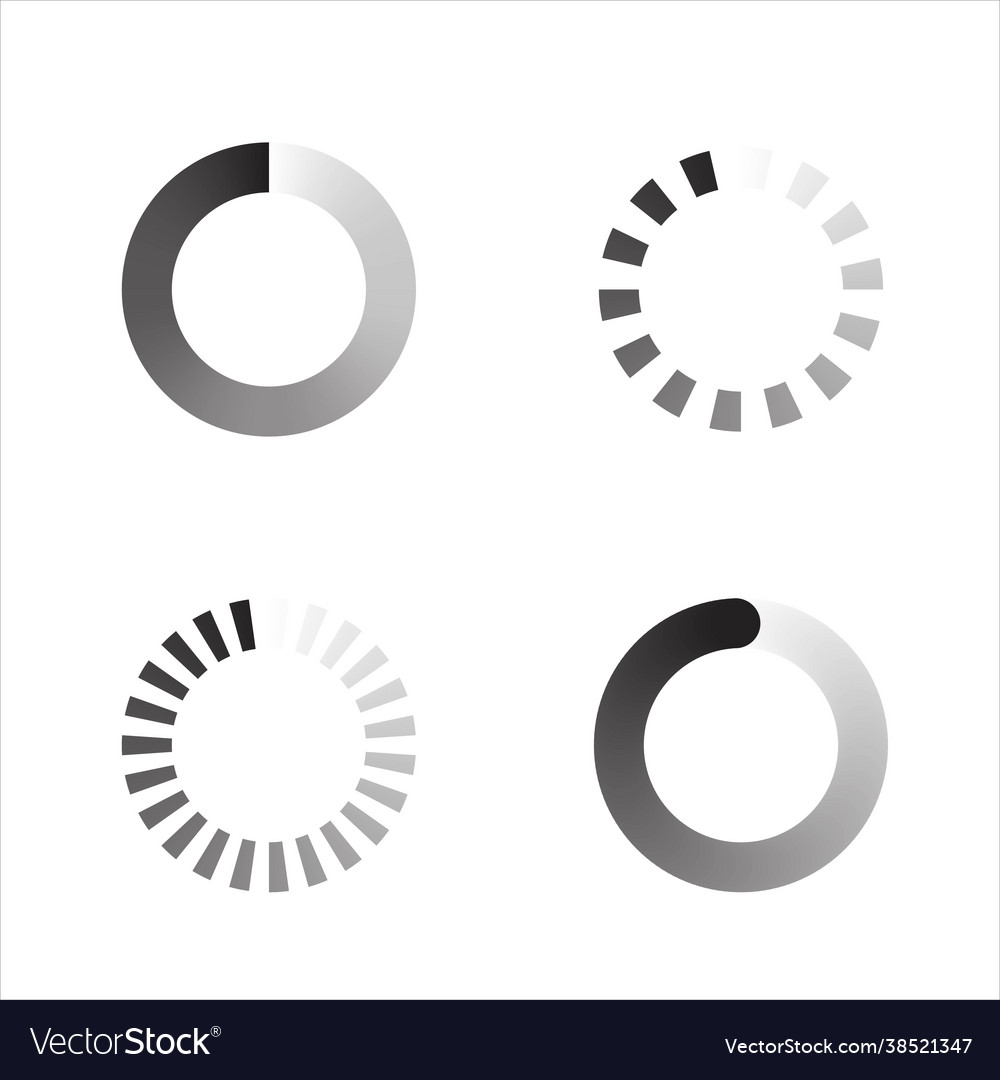 Loading icon design Royalty Free Vector Image - VectorStock