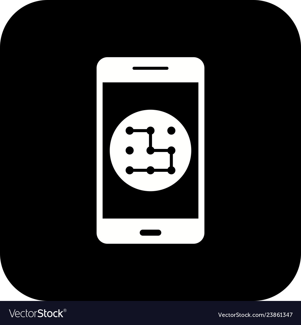Pattern mobile application icon Royalty Free Vector Image