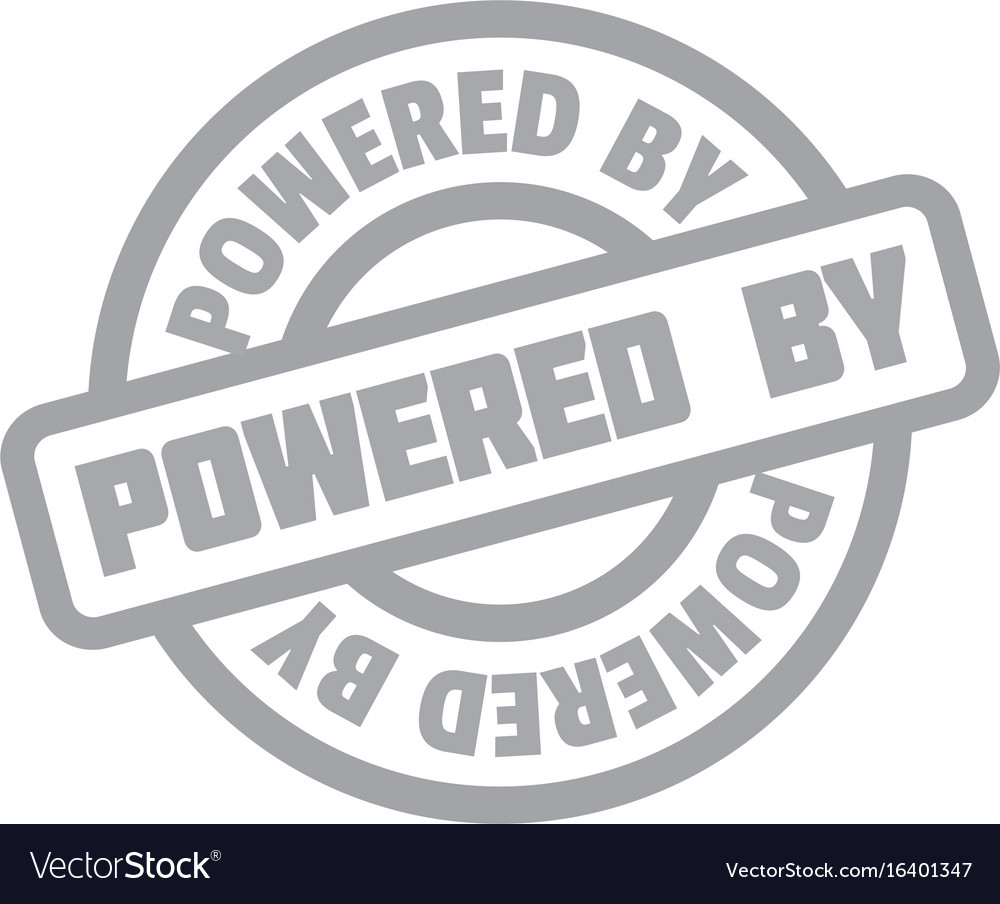 Powered by rubber stamp Royalty Free Vector Image