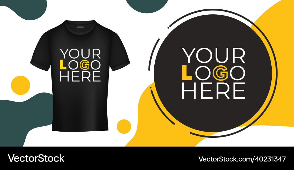 Template for design and presentation of a logo Vector Image