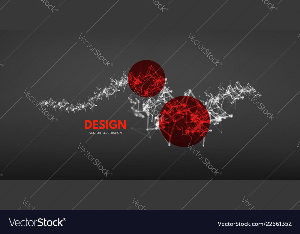 3d connection structure element for design grid Vector Image