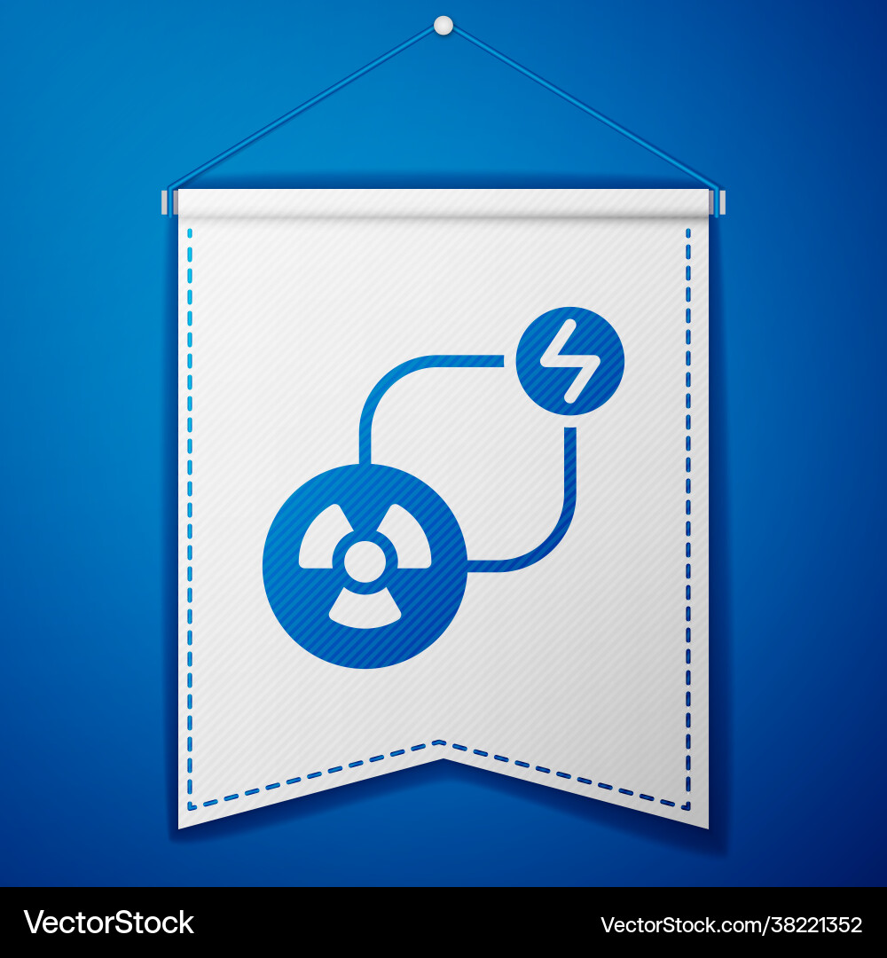 Blue radioactive exchange energy icon isolated Vector Image