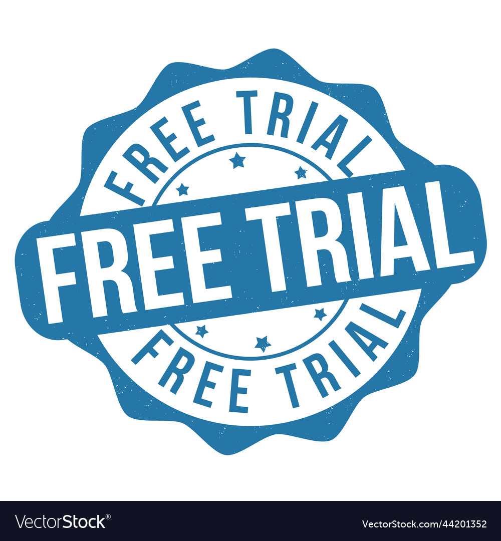 Free trial grunge rubber stamp Royalty Free Vector Image Free trial grunge rubber stamp Royalty Free Vector Image
