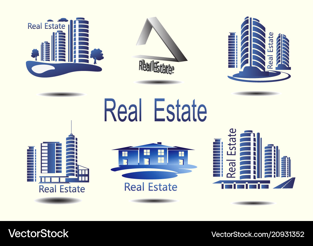 Icons for real estate construction i Royalty Free Vector