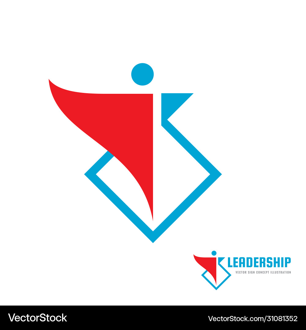 Leadership - business logo template concept Vector Image