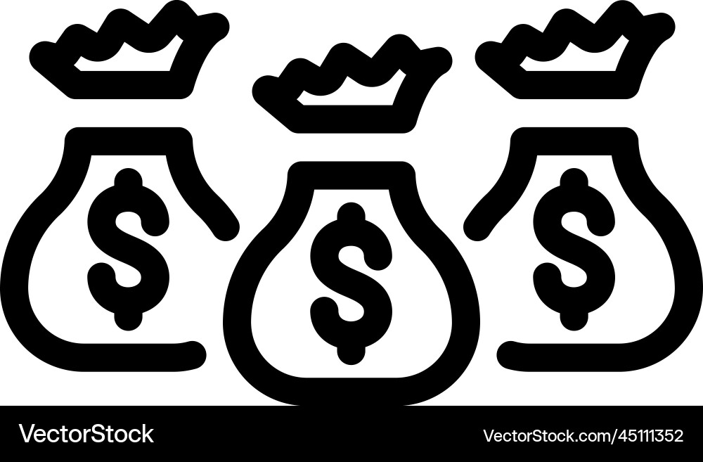 Money investment icon Royalty Free Vector Image