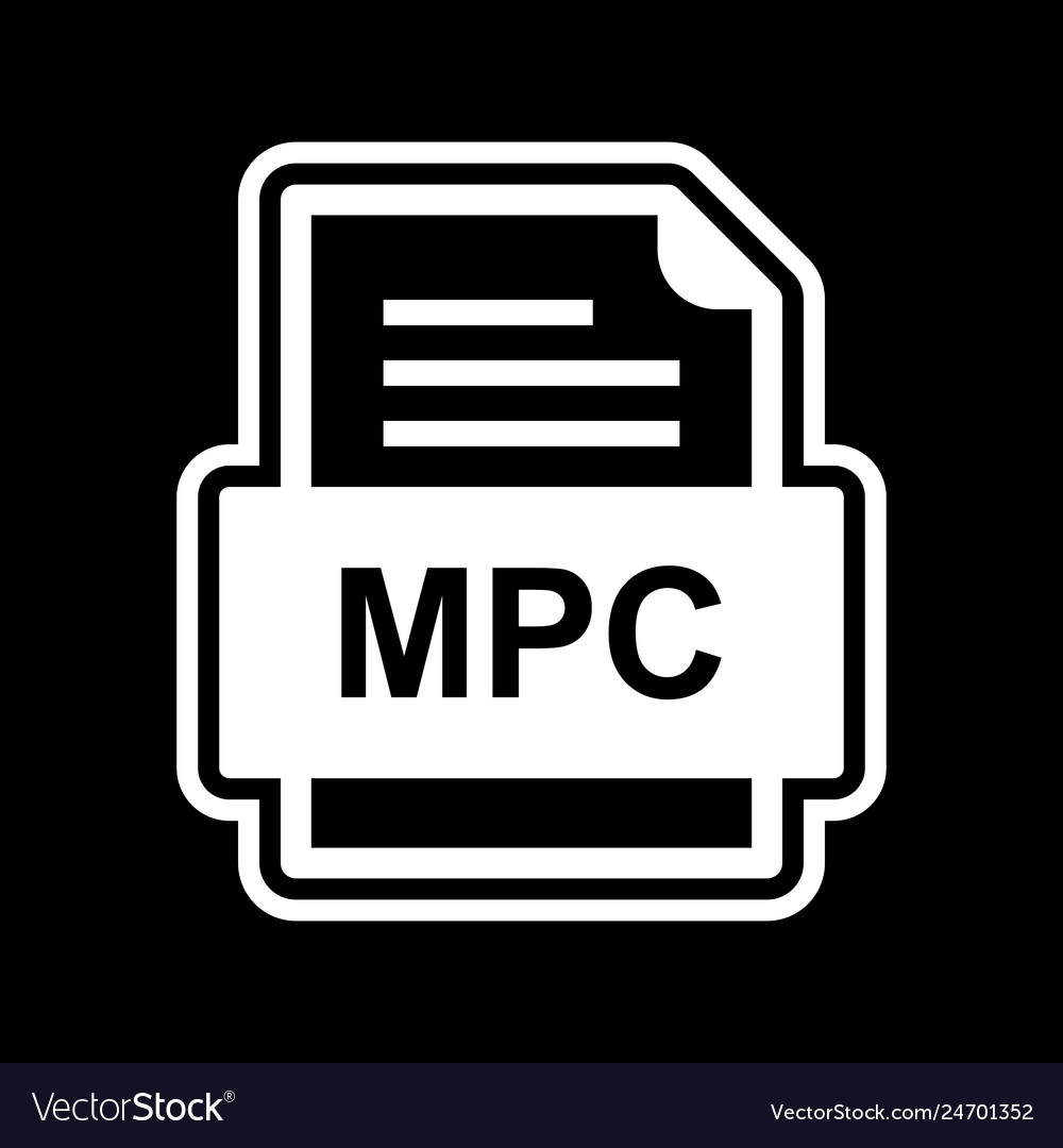 Mpc file document icon Royalty Free Vector Image Mpc file document icon Royalty Free Vector Image
