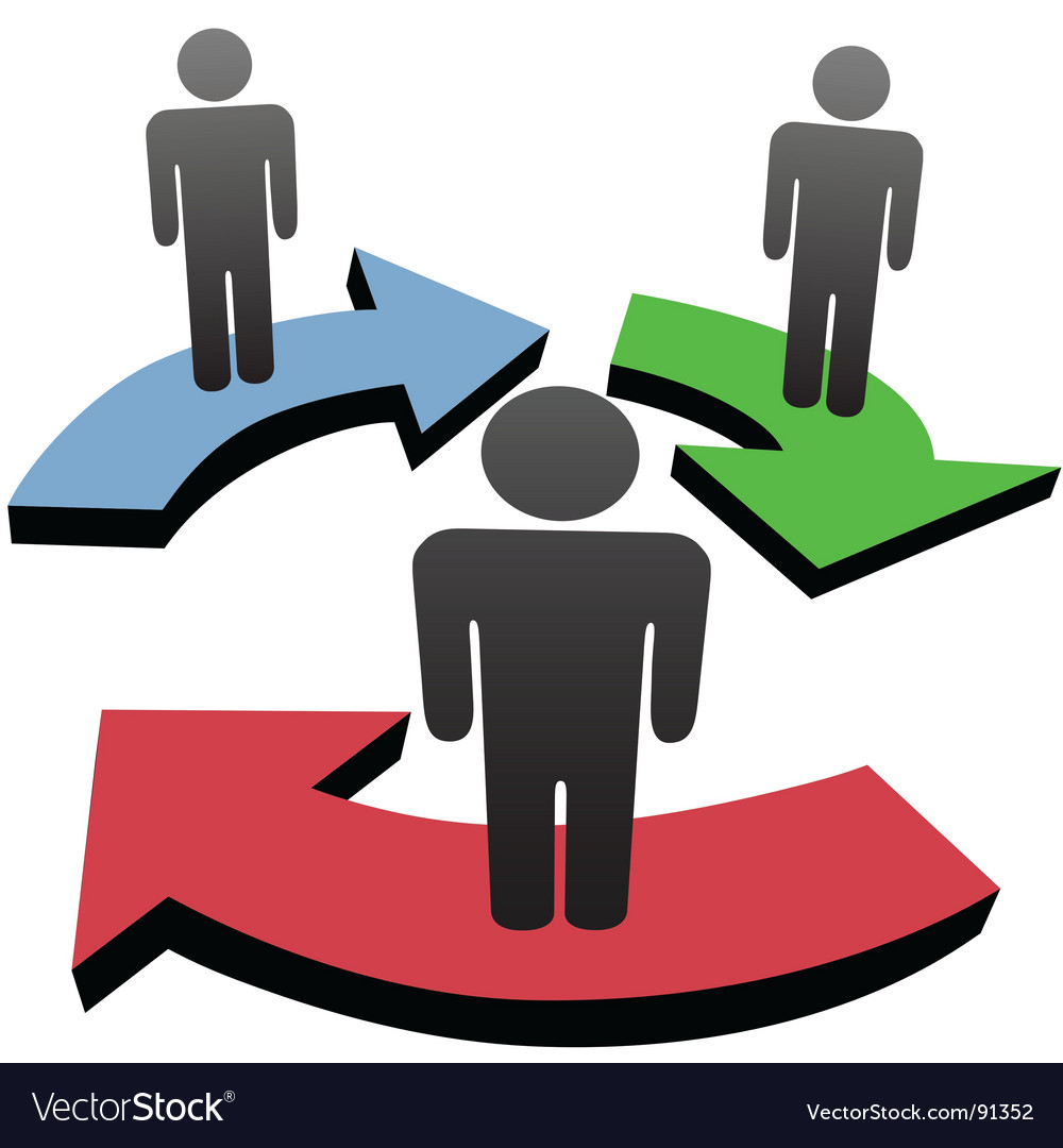 People communicate Royalty Free Vector Image - VectorStock