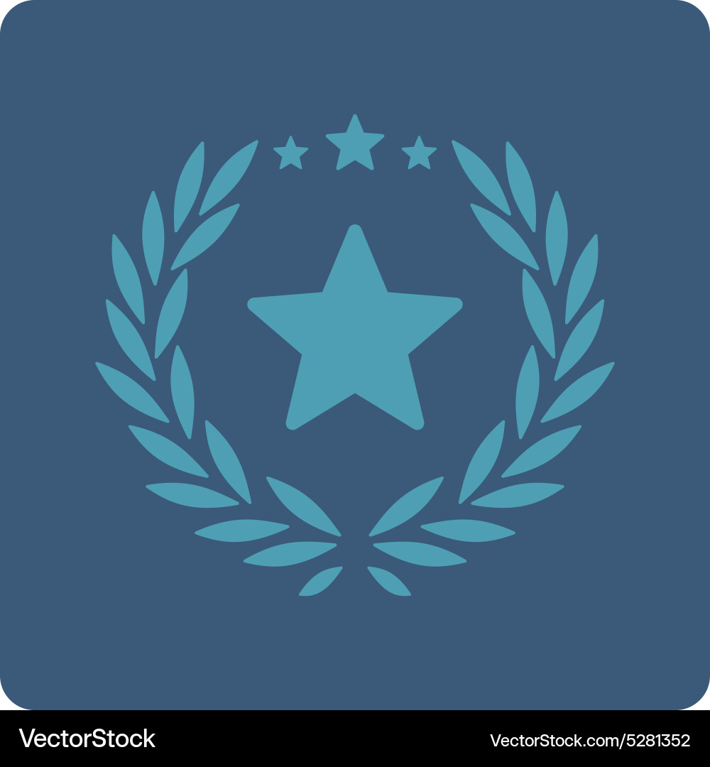 Proud icon from award buttons overcolor set Vector Image