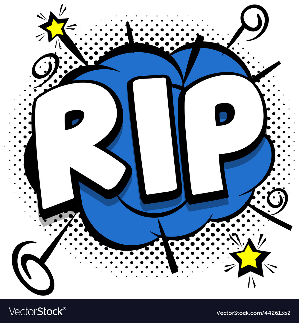 Rip comic bright template with speech bubbles Vector Image Rip comic bright template with speech bubbles Vector Image