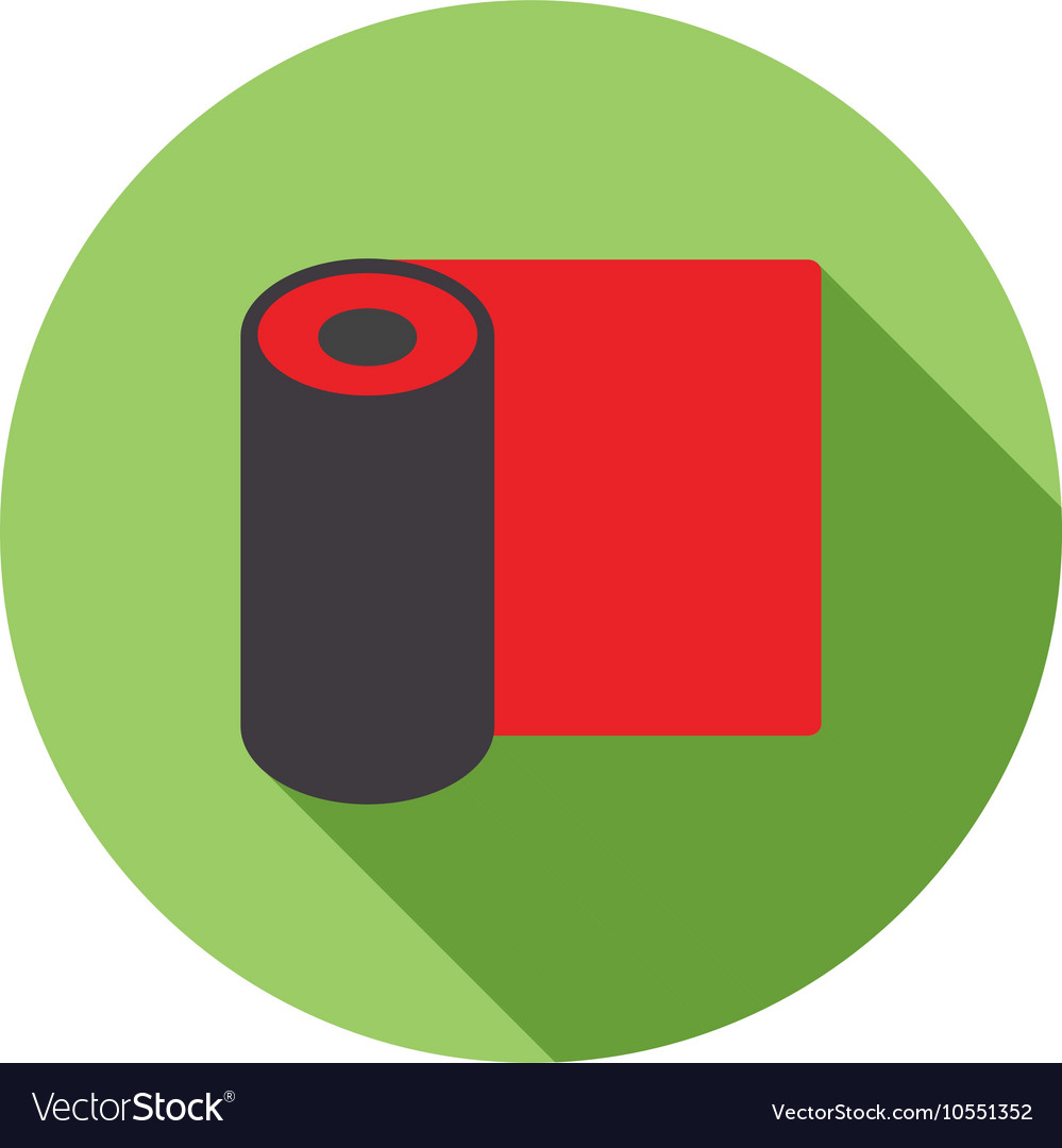 Rolled mat Royalty Free Vector Image - VectorStock