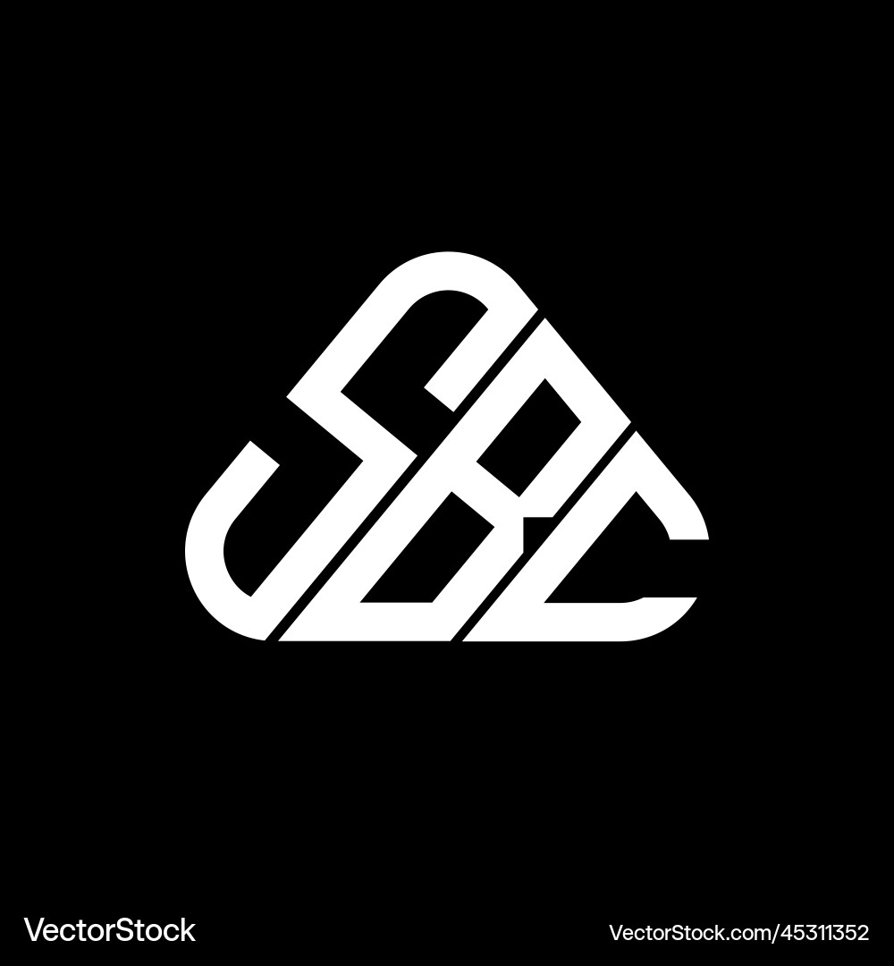 Sbc letter logo creative design with graphic sbc Vector Image