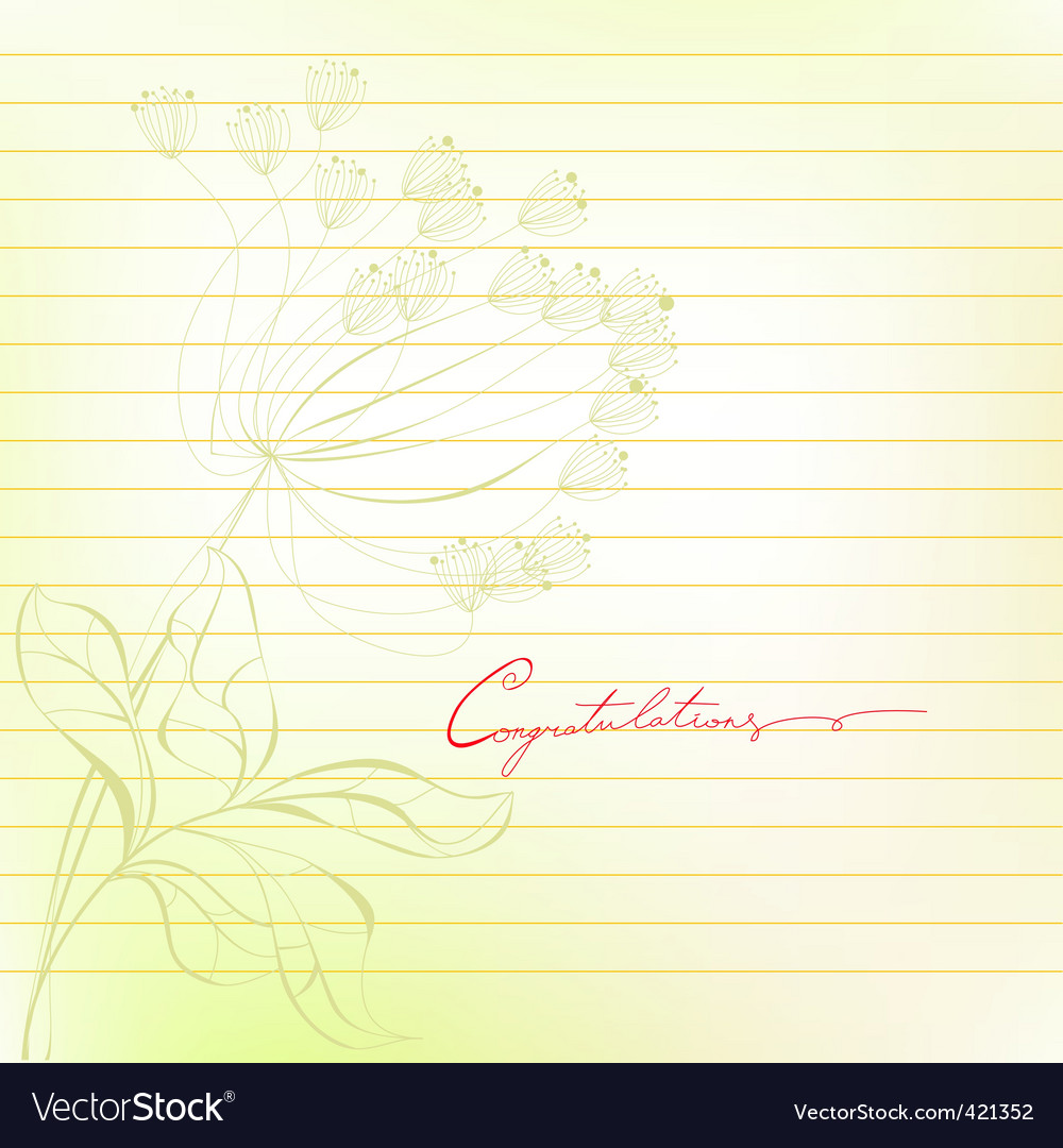 Template for note paper Royalty Free Vector Image