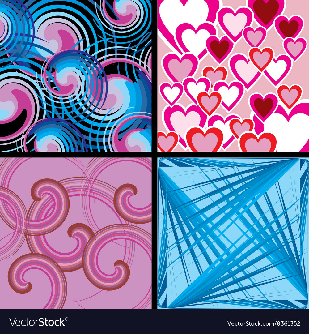 Textured background set Royalty Free Vector Image