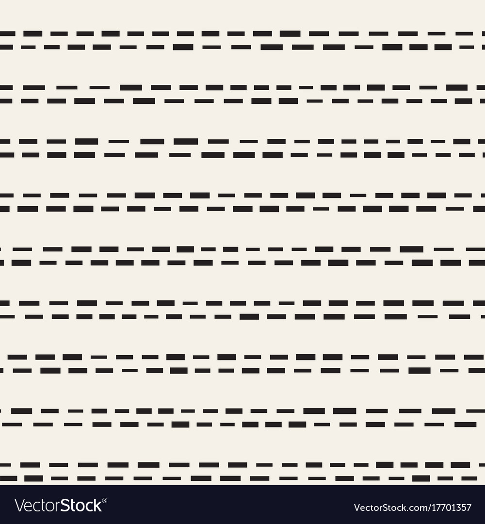 Black and white irregular dashed lines pattern Vector Image