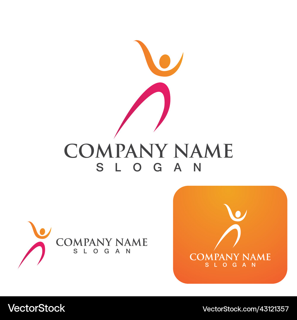 Health logo sign Royalty Free Vector Image - VectorStock