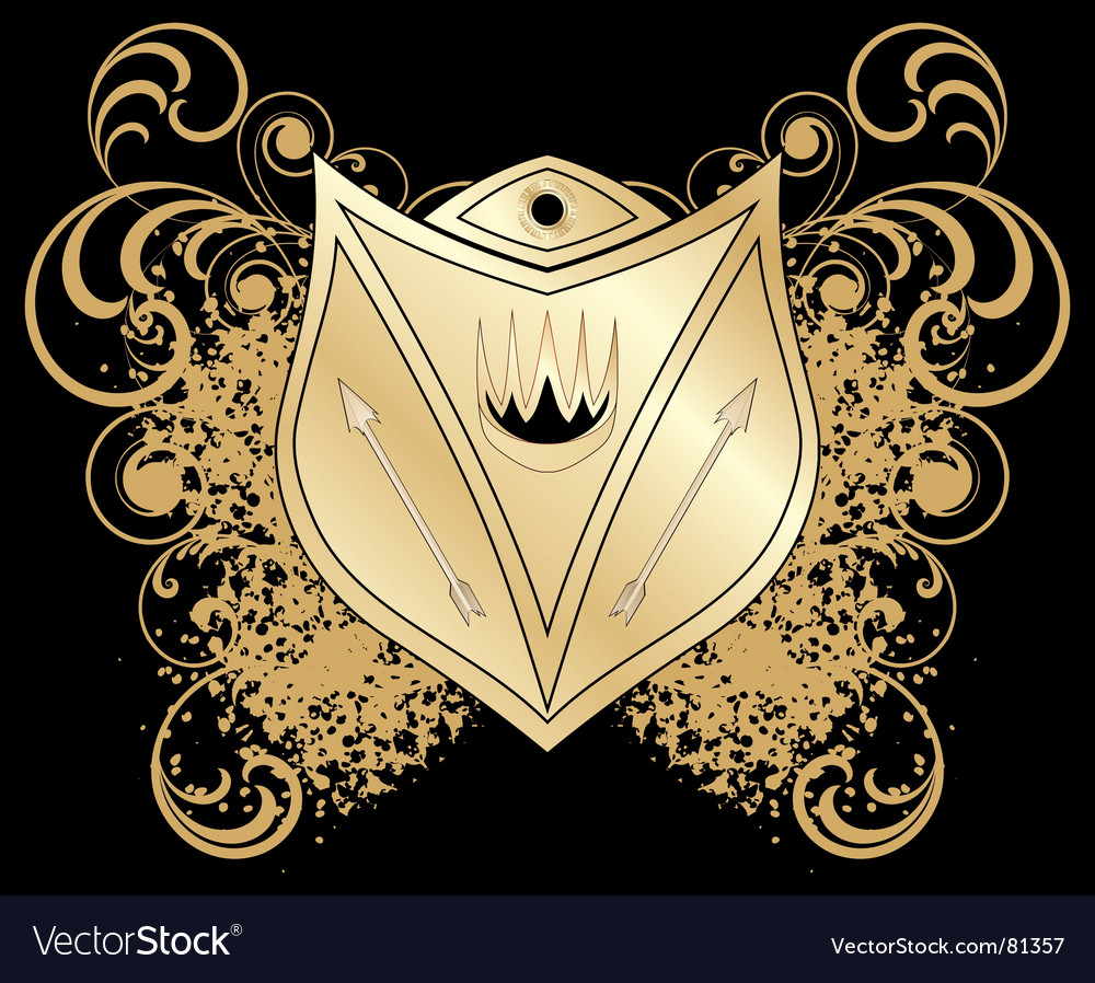 Heraldic blazon Royalty Free Vector Image - VectorStock