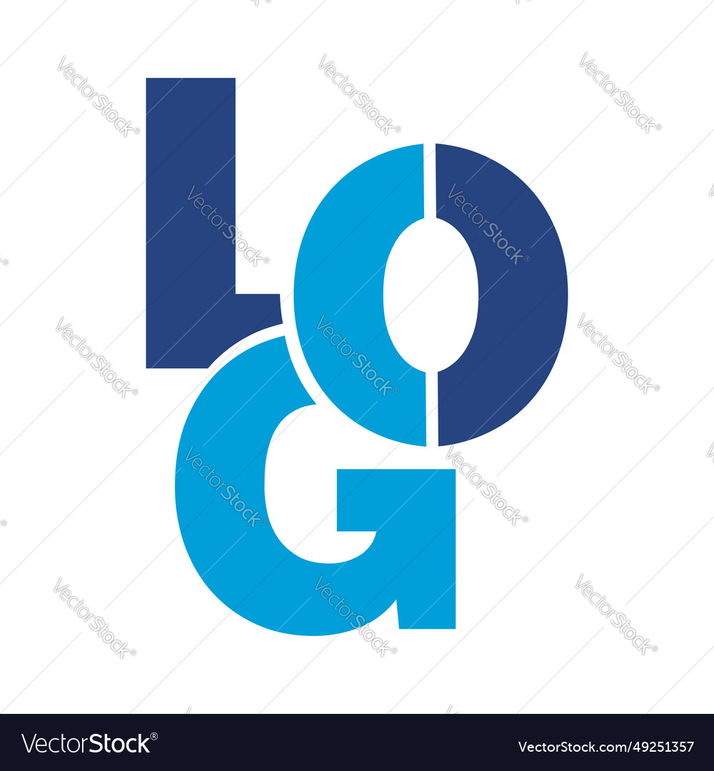 Logo of log design technology interne Royalty Free Vector