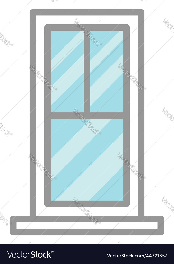 Simple white window on a background Royalty Free Vector
