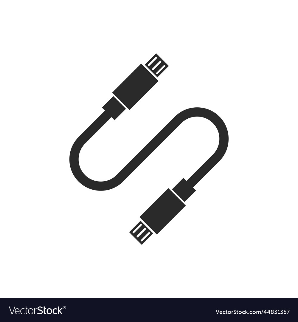 Usb data transfercable icon Royalty Free Vector Image