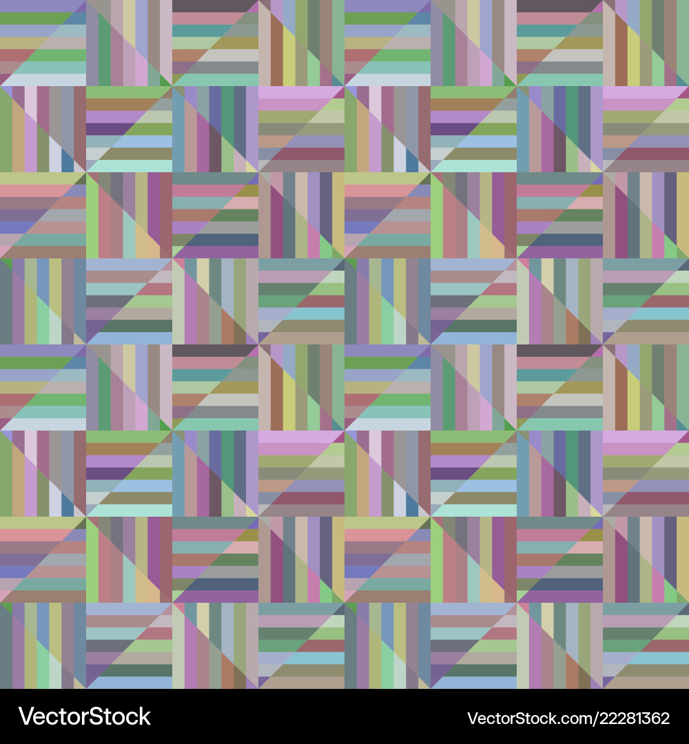 Colorful geometric striped triangle mosaic Vector Image
