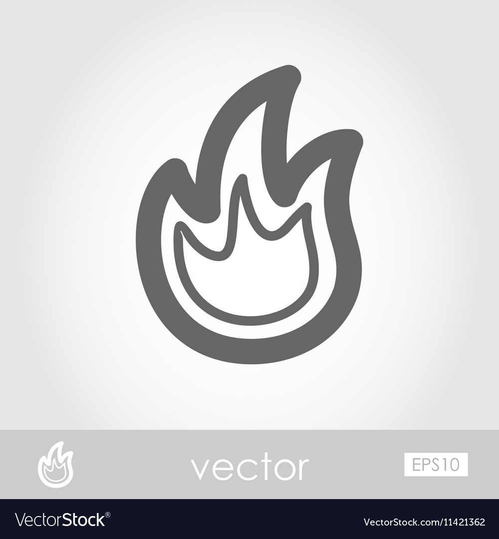 Fire icon Royalty Free Vector Image - VectorStock