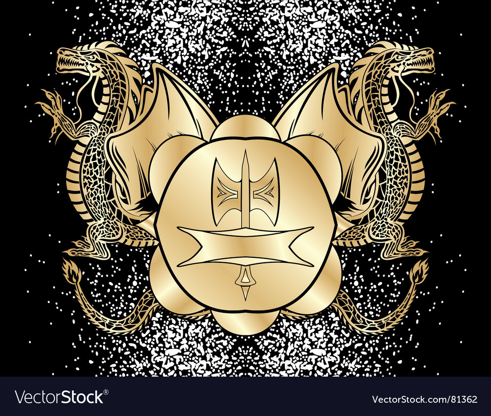 Heraldic blazon Royalty Free Vector Image - VectorStock