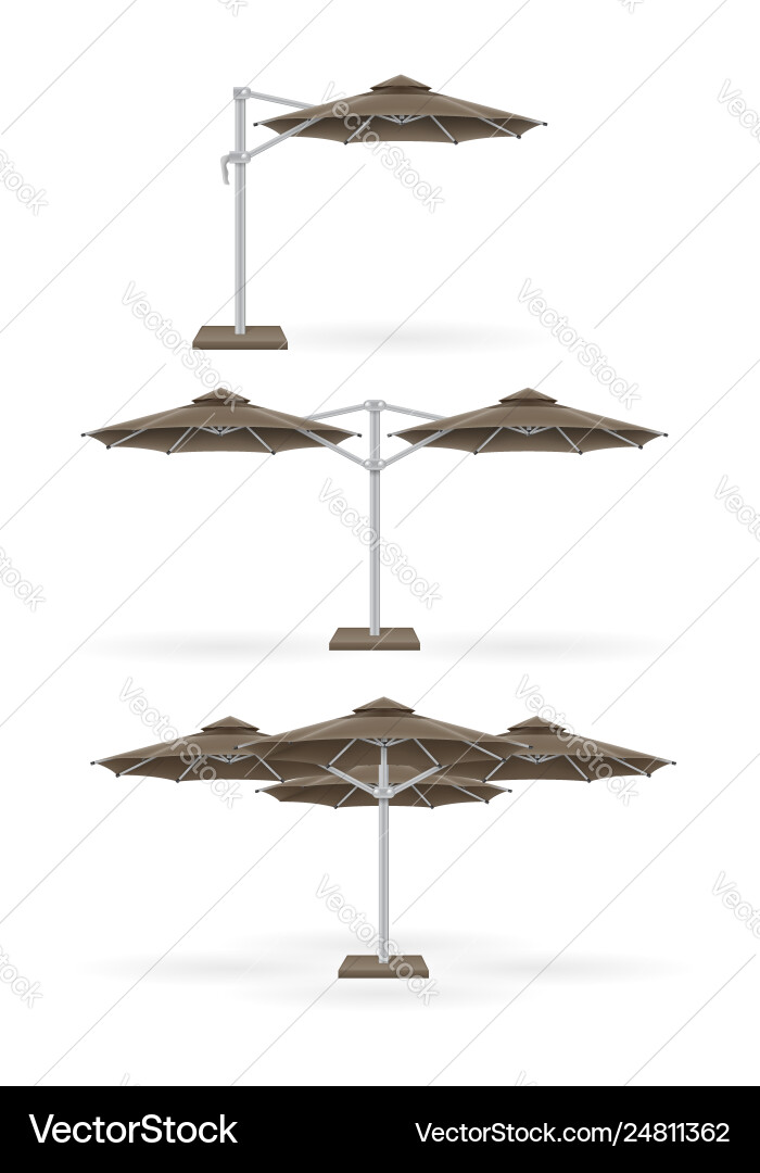 Large sun umbrella for bars and cafes Royalty Free Vector