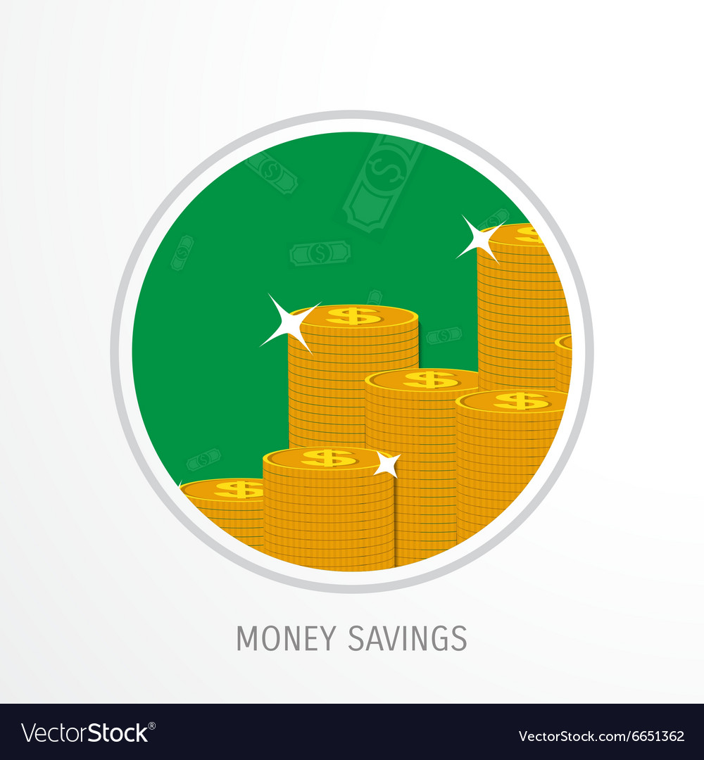 Money savings concept Royalty Free Vector Image