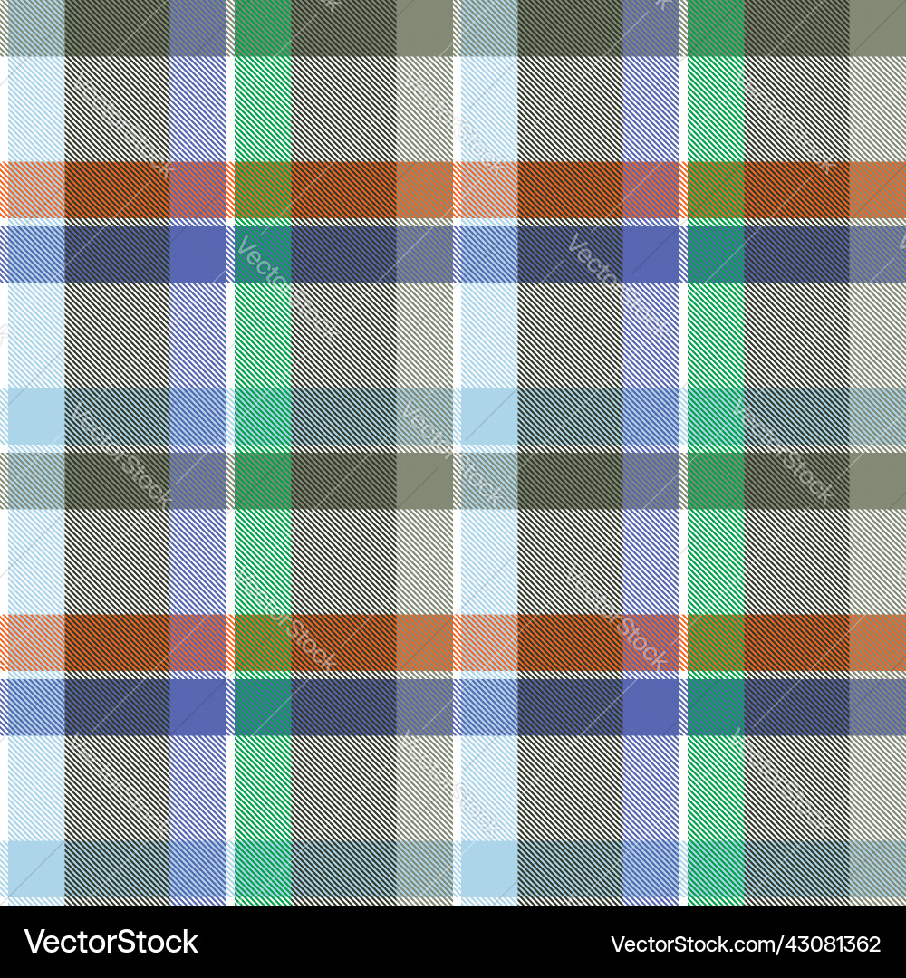 Rainbow plaid tartan checkered seamless pattern Vector Image