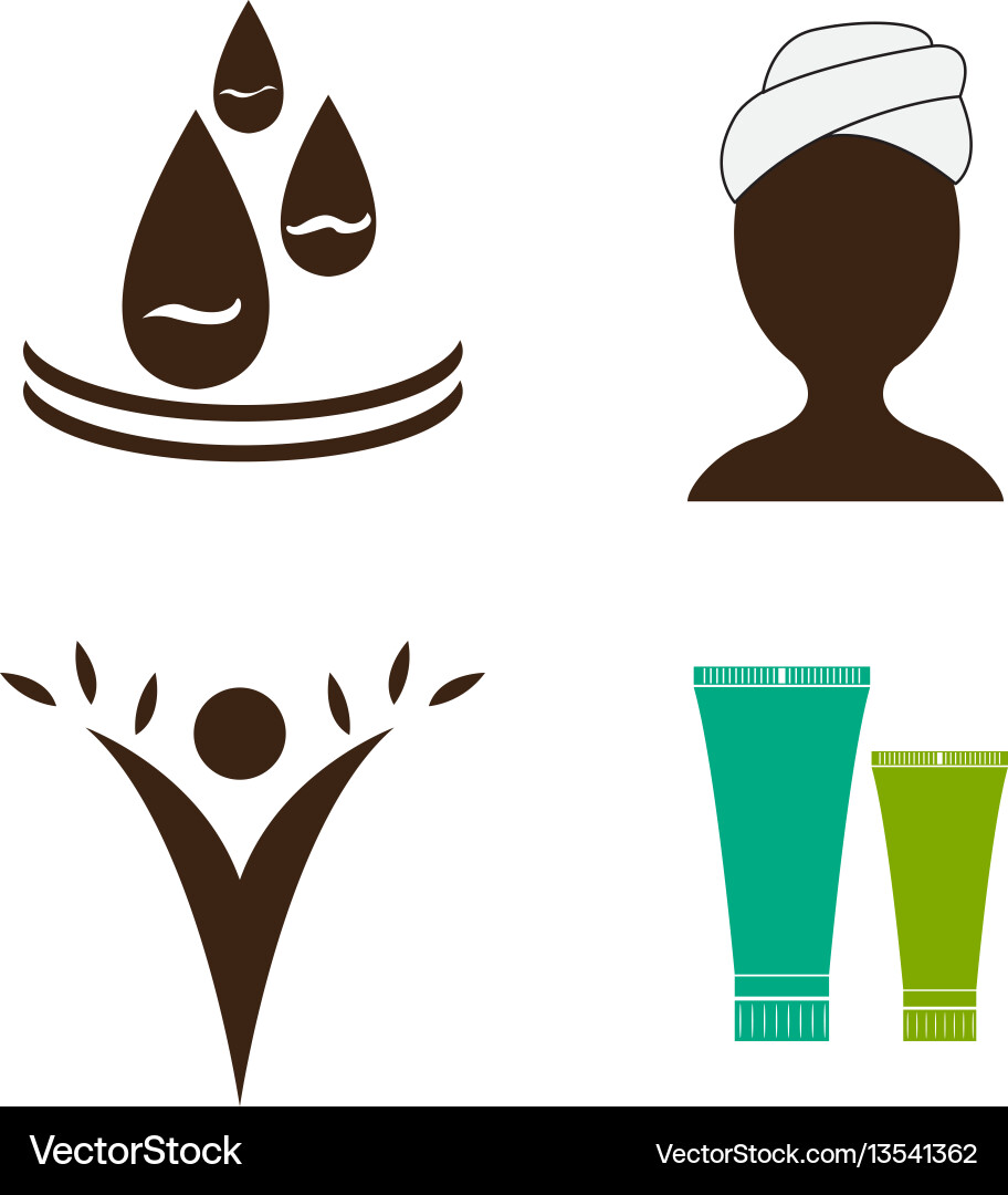 Set of spa icons Royalty Free Vector Image - VectorStock