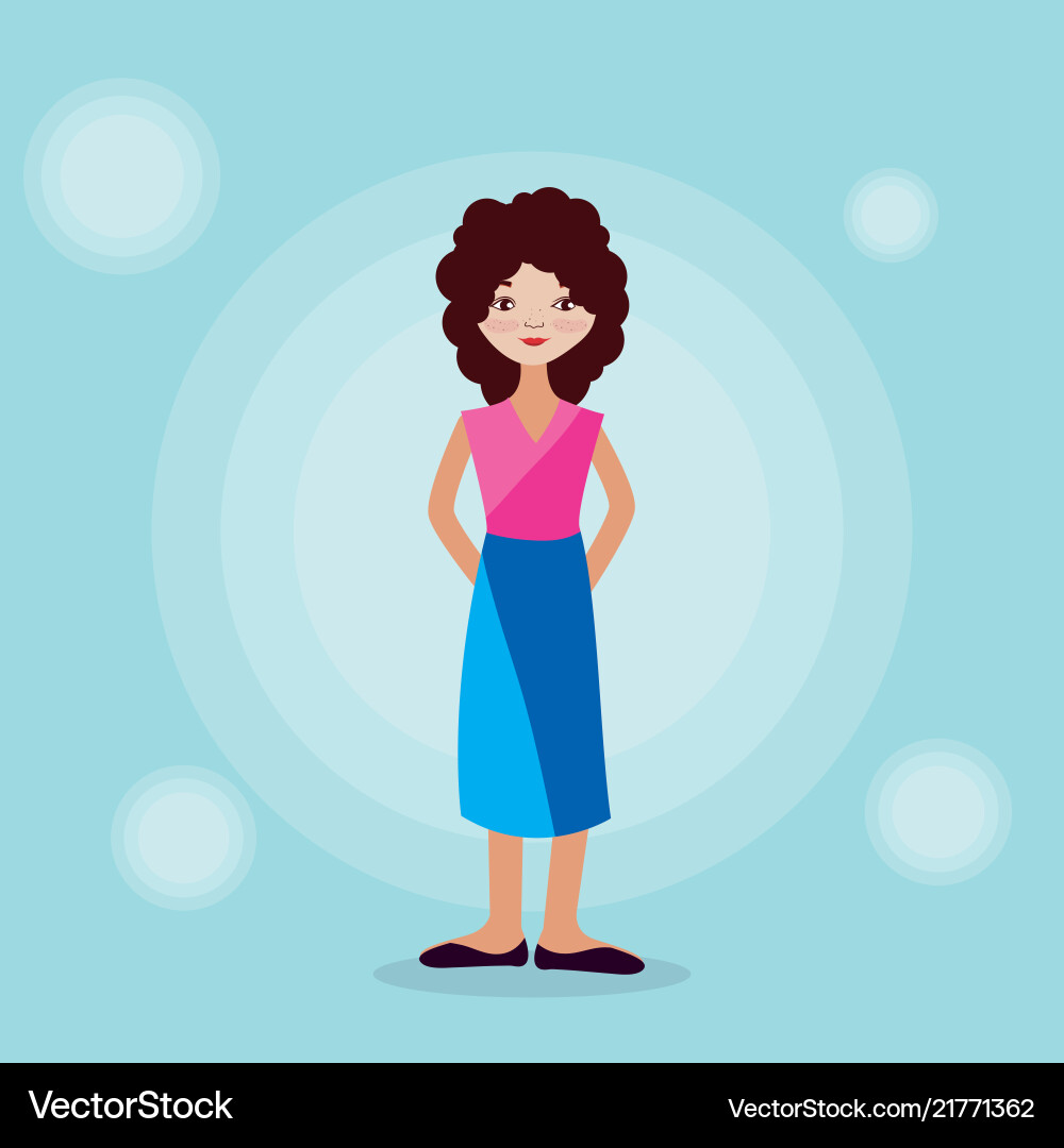 Young woman cartoon Royalty Free Vector Image - VectorStock
