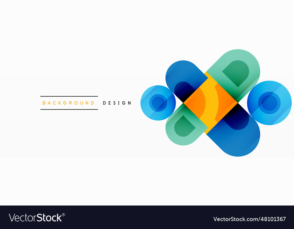 Circular symphony a captivating geometric Vector Image