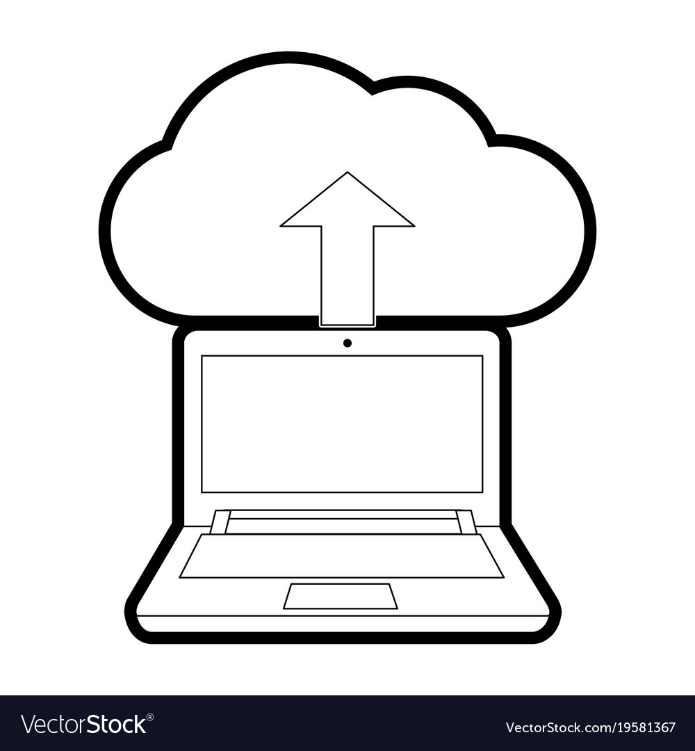 Cloud computing design Royalty Free Vector Image