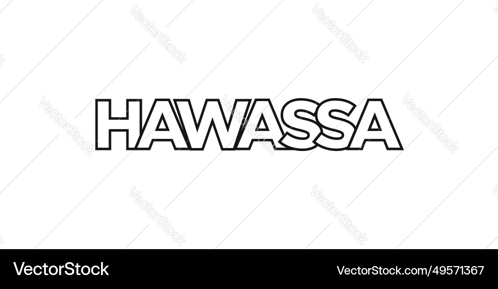 Hawassa in the ethiopia emblem design Royalty Free Vector