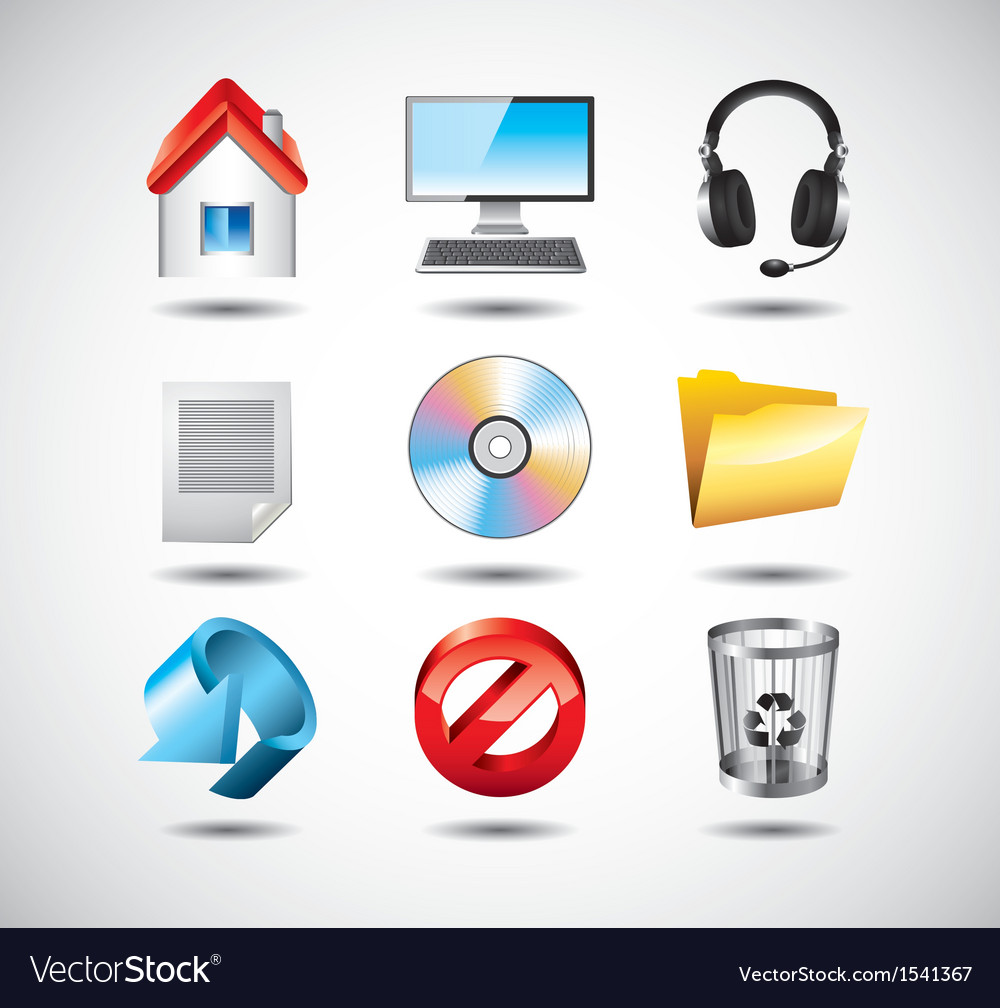 Icons operationsystem Royalty Free Vector Image