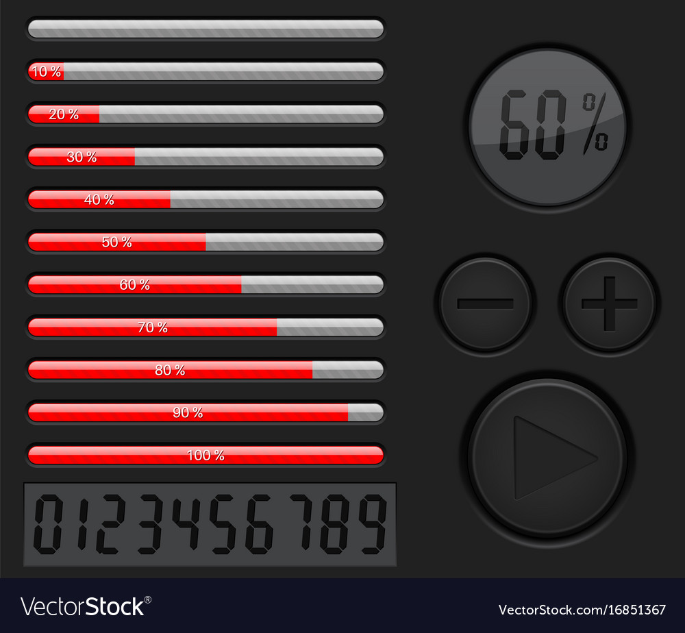 Installation loading progress bar Royalty Free Vector Image