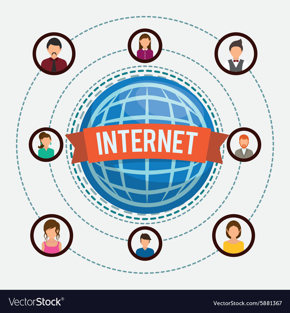 Internet design Royalty Free Vector Image - VectorStock