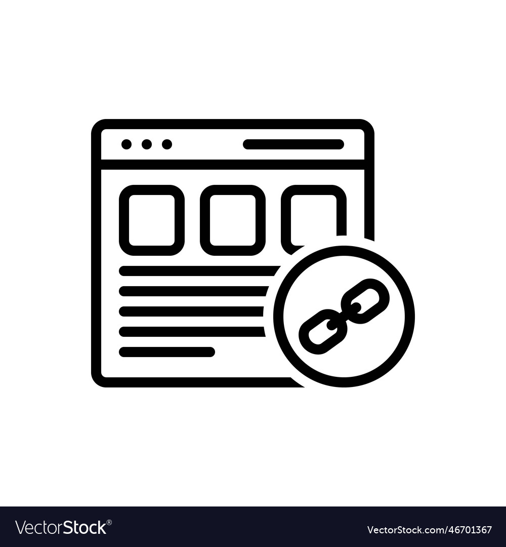 Link Royalty Free Vector Image - VectorStock