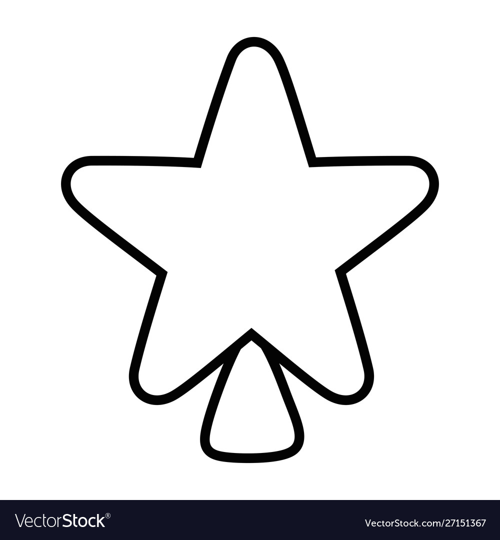 Merry christmas star design Royalty Free Vector Image