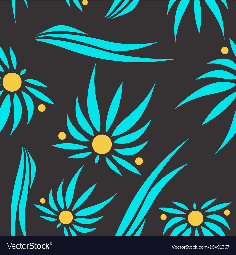 Pattern in flower style Royalty Free Vector Image