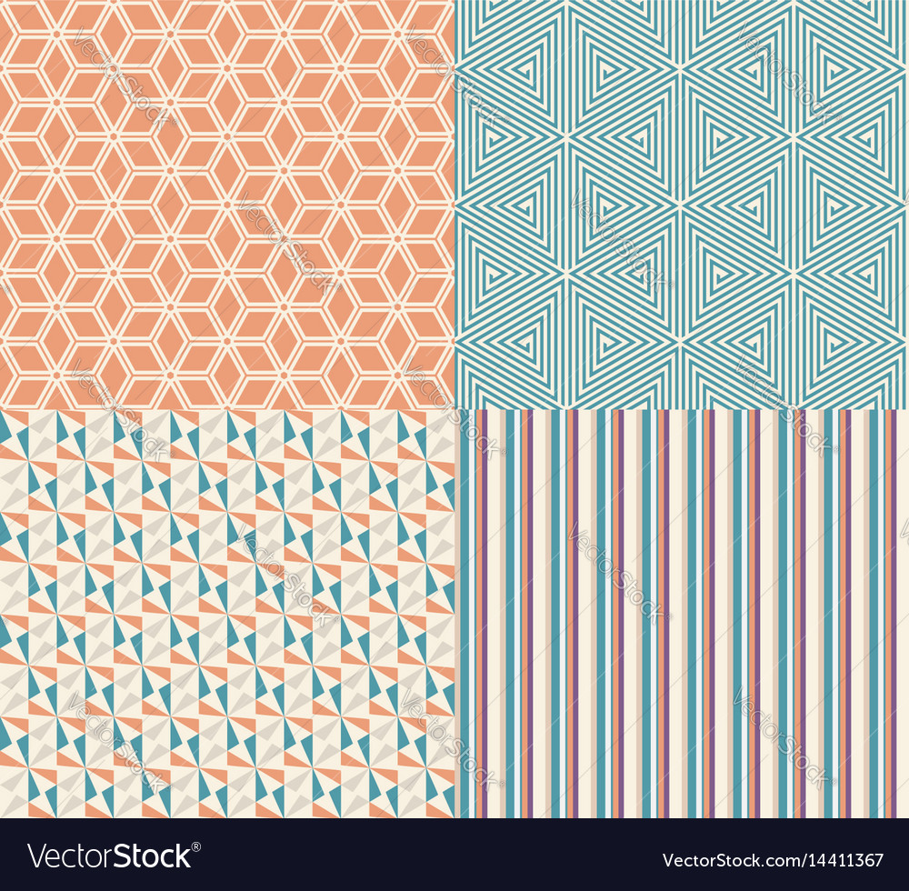 Pattern set Royalty Free Vector Image - VectorStock