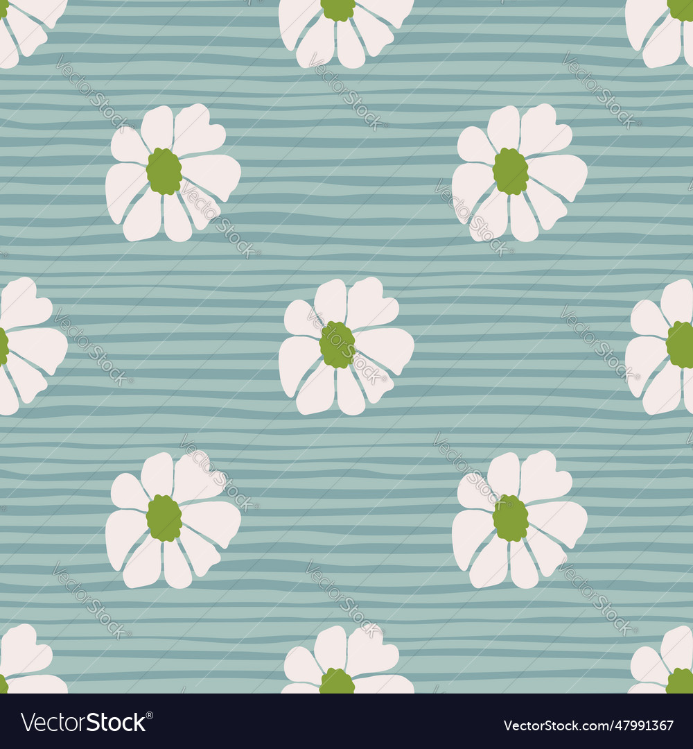 Retro groovy flowers seamless pattern vintage Vector Image Retro groovy flowers seamless pattern vintage Vector Image
