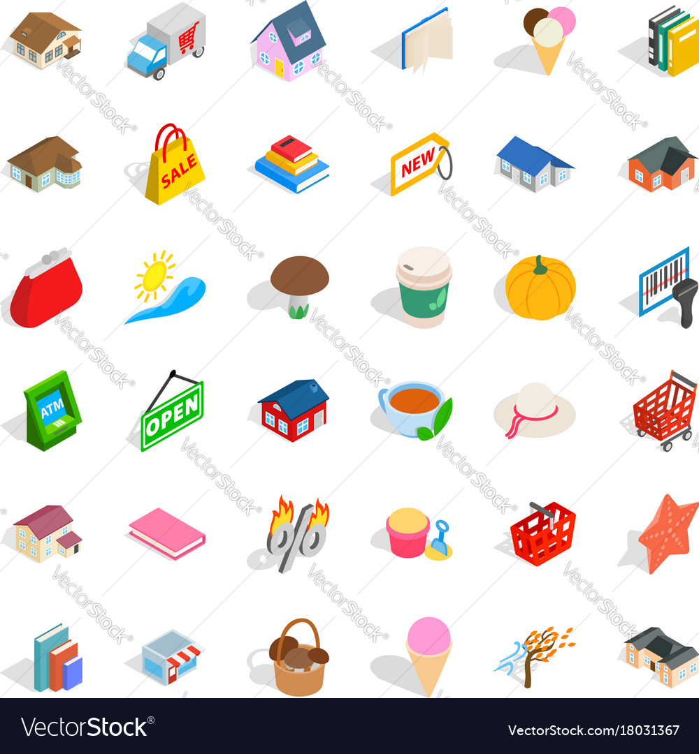 Wallet icons set isometric style Royalty Free Vector Image Wallet icons set isometric style Royalty Free Vector Image
